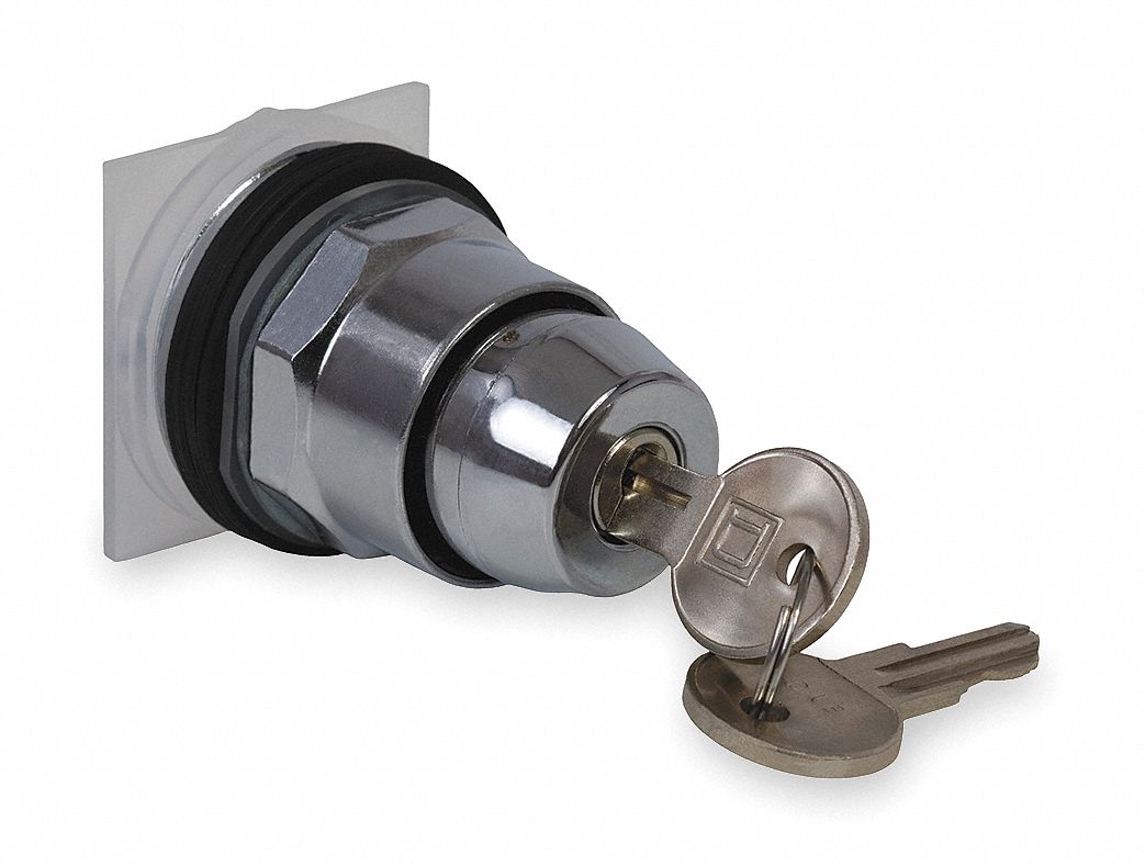 SCHNEIDER ELECTRIC, 2 Position, 30 mm Panel Mounting Size, Keyed ...