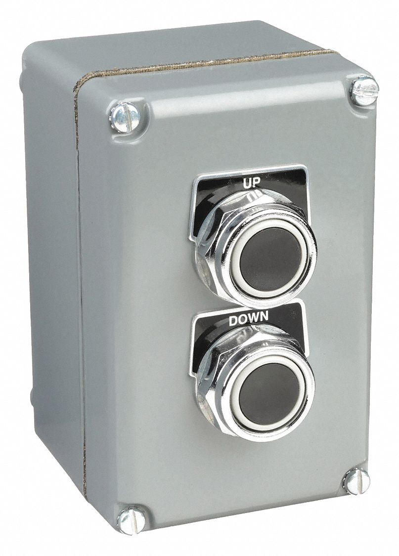 SCHNEIDER ELECTRIC, (2) Push Buttons, 0 Pilot Lights, Control Station - 2NMD3|9001KYK25 - Grainger