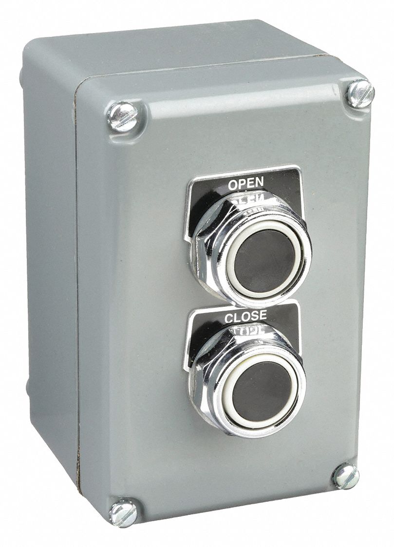 1 Gang, (2) Push Buttons, Control Station - 2NMD4|9001KYK26 - Grainger