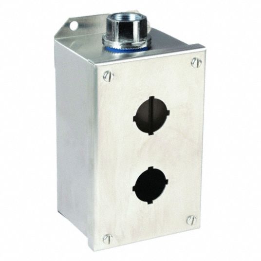 SCHNEIDER ELECTRIC, 30mm, 2 Holes, Push Button Enclosure - 2NME1 ...