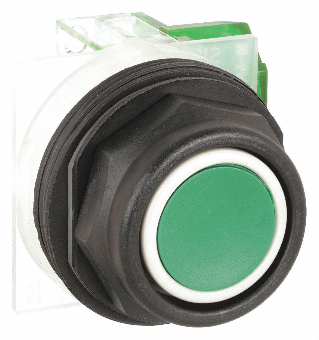 SCHNEIDER ELECTRIC, Non-Illuminated, Flush Profile, Flush Push Button ...