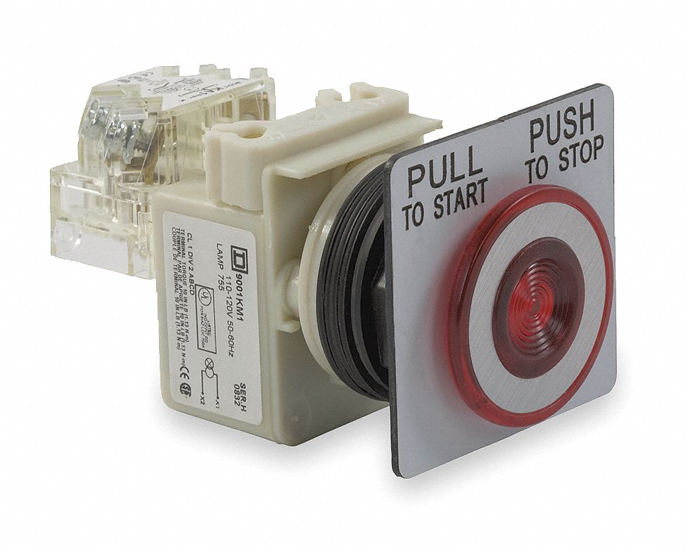 Schneider Electric Illuminated Push Button 30 Mm Maintained Pull Maintained Push 41mm