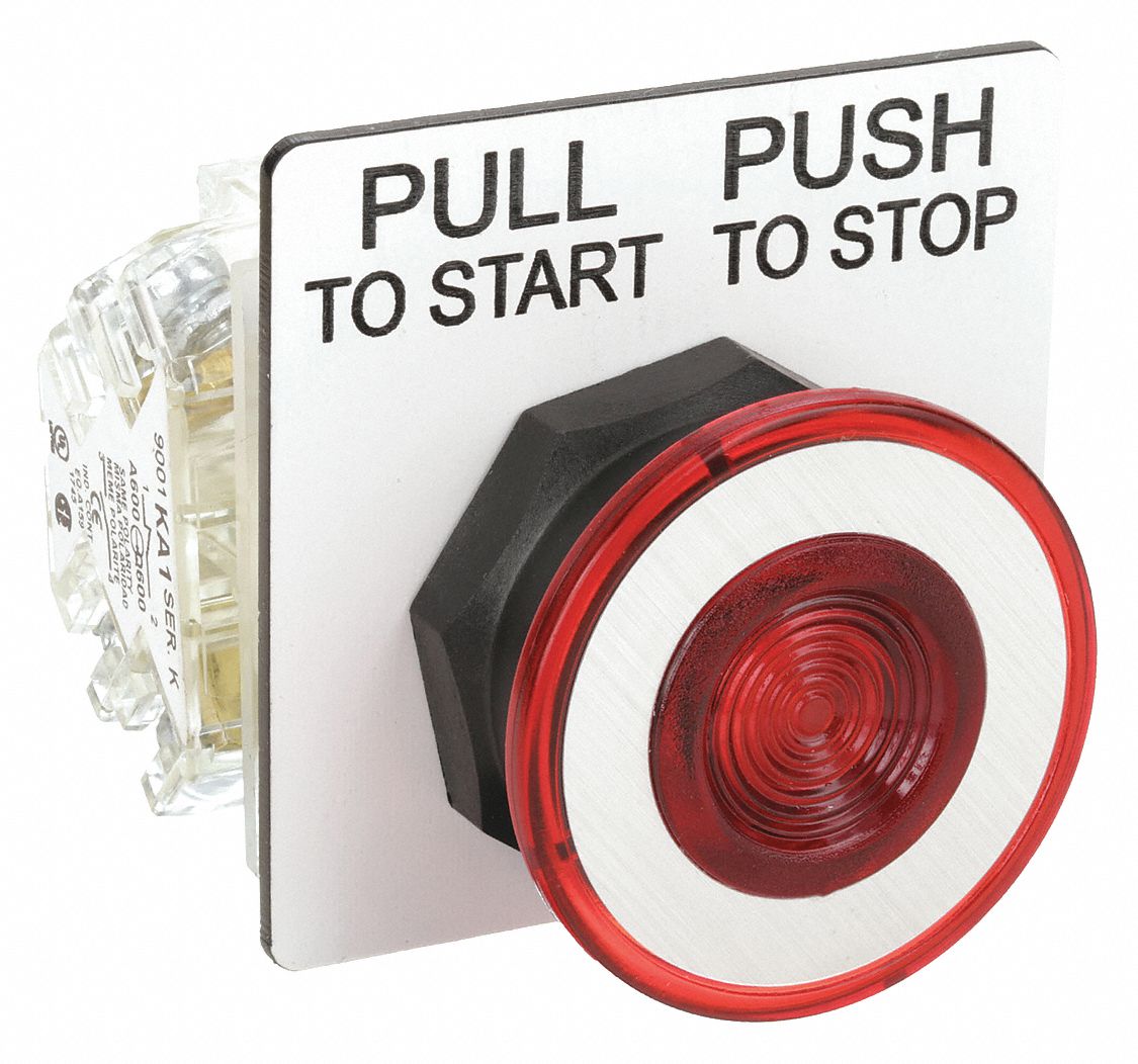 SCHNEIDER ELECTRIC, Non-Illuminated, Mushroom Head Profile, Mushroom ...