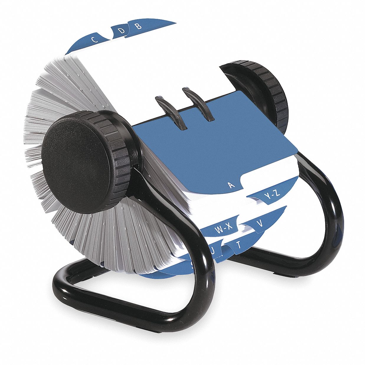 Rotary Card File, 500 Ct, Metal - Grainger