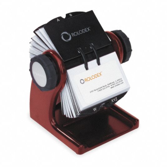 ROLODEX, Brown, Wood, Rotary Card File - 2NRR7|1734242 - Grainger
