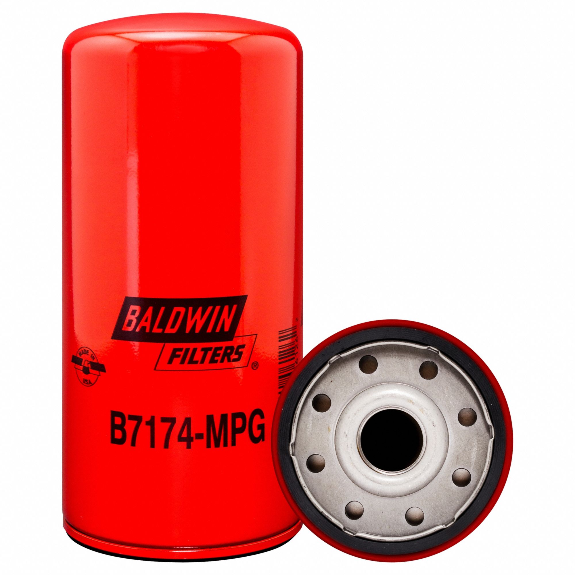 BALDWIN FILTERS, M30 x 2.0 Thread Size, 9 1/8 in Overall Ht, Oil Filter ...