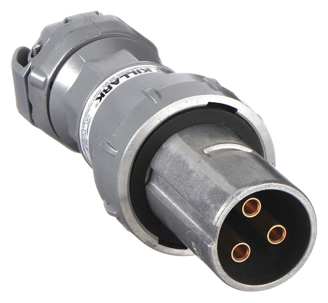 100 A, 250V DC/600V AC, Pin and Sleeve Plug - 2NVT2|VP10377 - Grainger