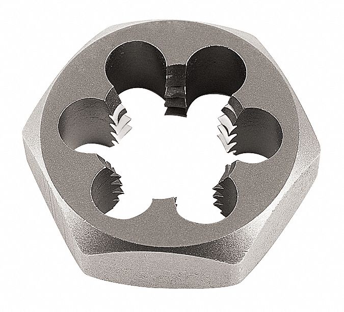 BOSCH Hex Threading Die: Carbon Steel, Right Hand, 3/4"-16 Thread Size ...