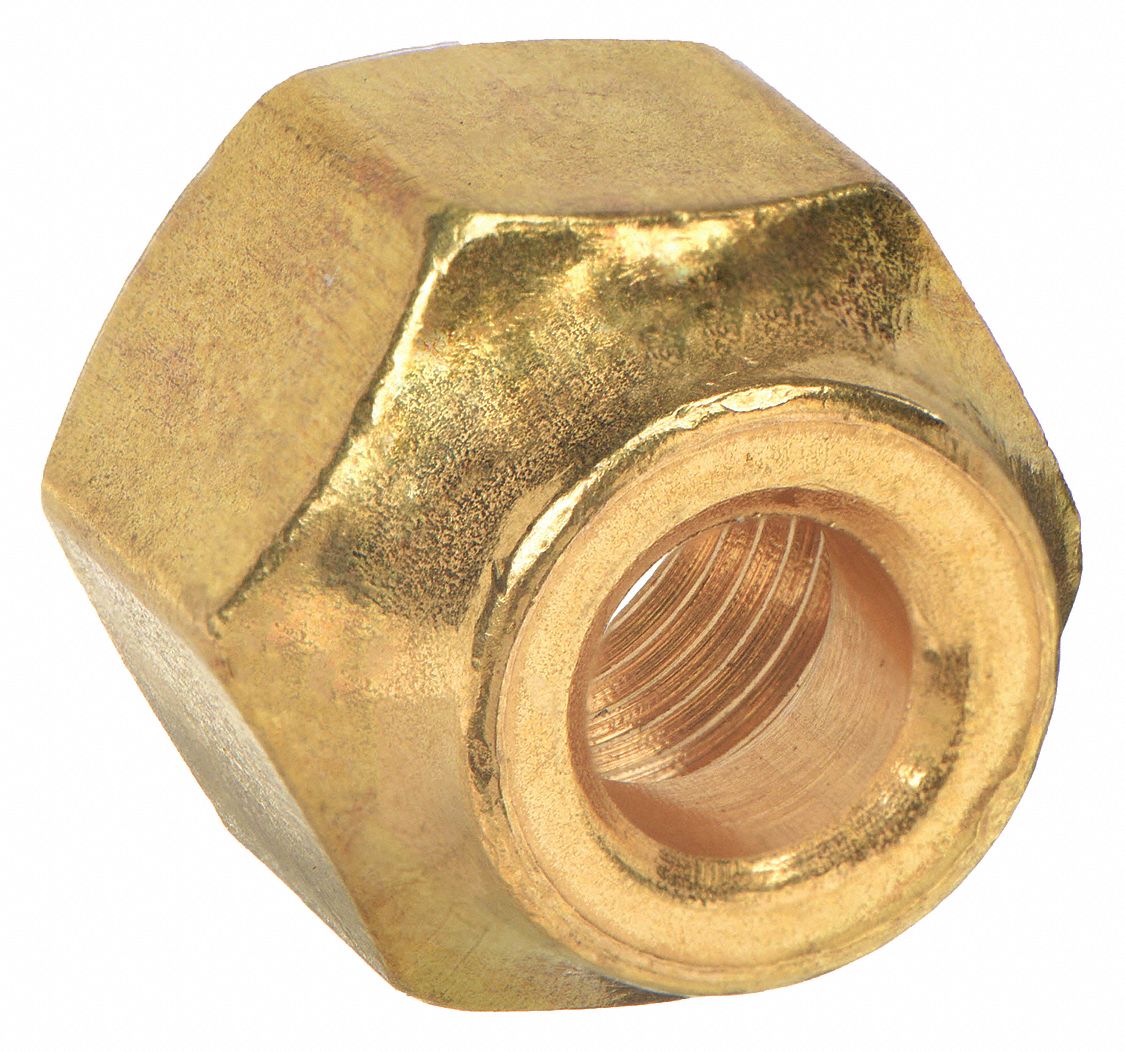 1/4 in OD Fitting Size, Flared, Flared Fitting Nut - 2P155|14FSX-4 - Grainger