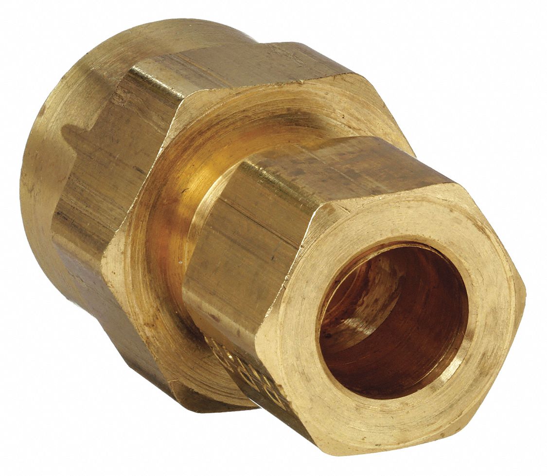 PARKER, 1/2 in OD x 1/2 in Pipe Fitting Size, Compression x FNPTF ...