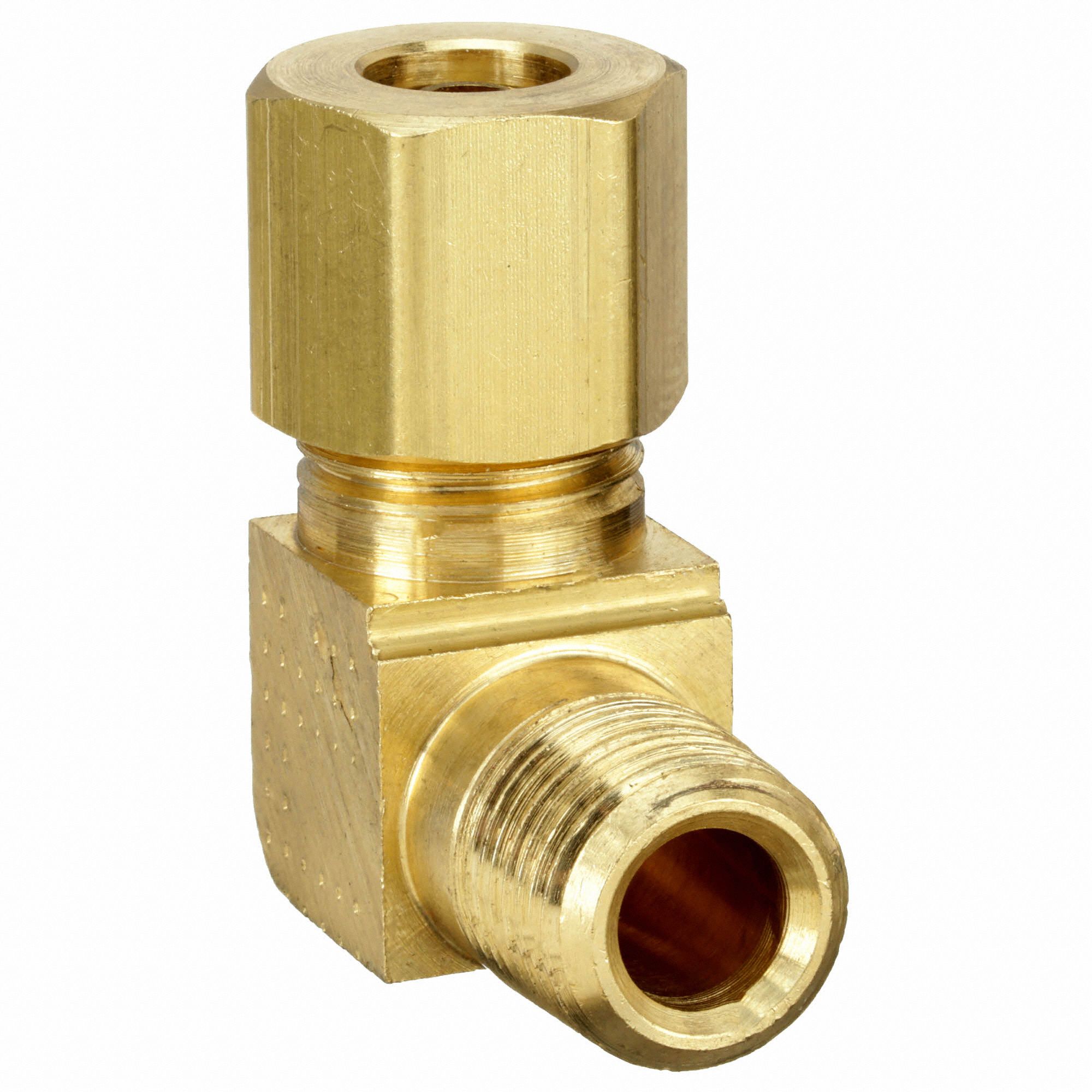 PARKER Extended Male Elbow, 90 Degrees, 1/4 in Tube Size, 1/8 in Pipe ...