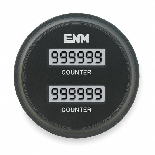ENM, Hour Meters, Front Panel Mounting, Hour Meter - 2PAX6|T39AA - Grainger