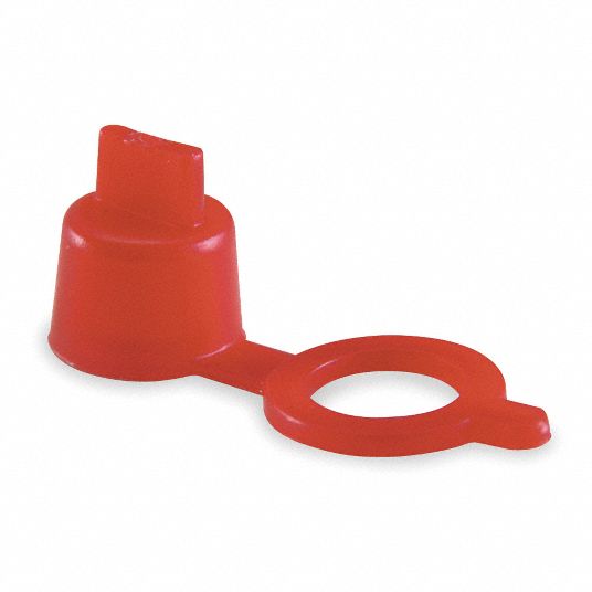 CAPLUGS, Red, Plastic, Grease Fitting Caps - 2PB19|2PB19 - Grainger
