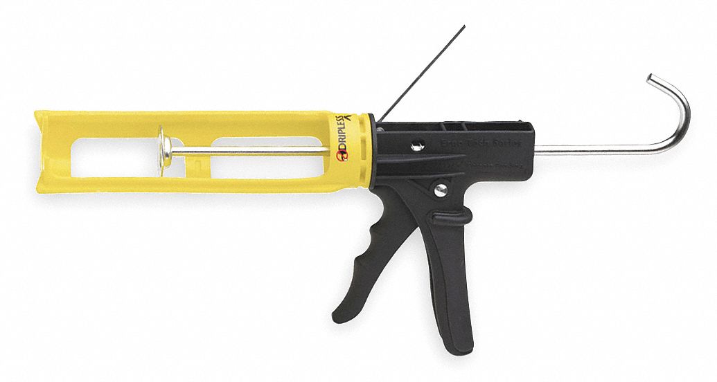 Ratchet Rod Caulk Gun, Composite Plastic Body, Dripless Feature, 10 oz ...