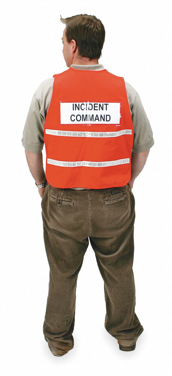 CONDOR, Red, Cotton Blend, Incident Command Vest - 2PDP2|2PDP2 - Grainger