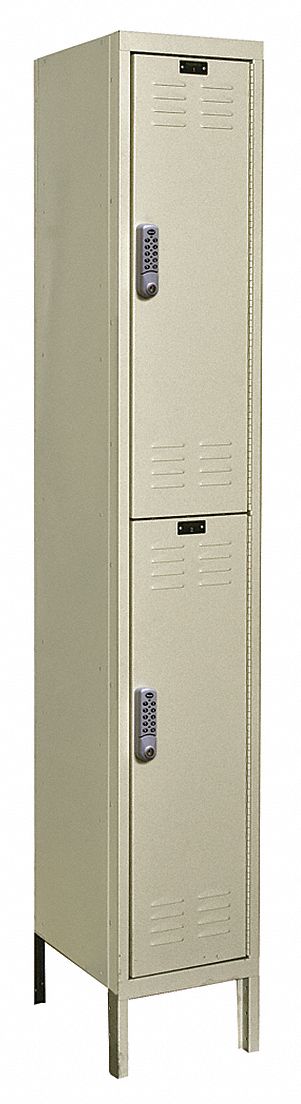 HALLOWELL, 12 in x 18 in x 78 in, Louvered, Wardrobe Locker - 2PGR6 ...
