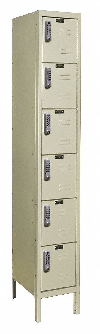HALLOWELL, 12 in x 18 in x 78 in, 6 Tiers, Box Locker - 2PGW6|UEL1288 ...