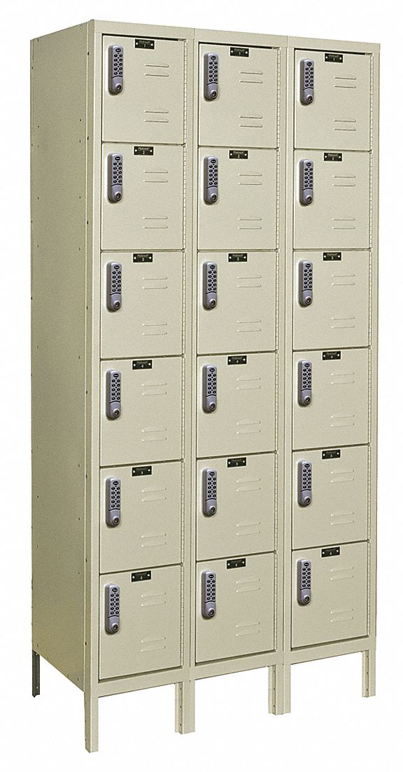 HALLOWELL, 36 in x 12 in x 78 in, 6 Tiers, Box Locker - 2PGT6|UEL3228 ...