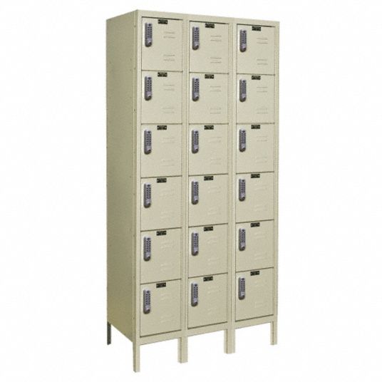 HALLOWELL, 36 in x 12 in x 78 in, 6 Tiers, Box Locker - 2PGT6|UEL3228 ...