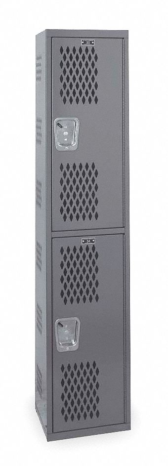 HALLOWELL, 12 in x 12 in x 72 in, Ventilated, Wardrobe Locker - 2PGY8 ...