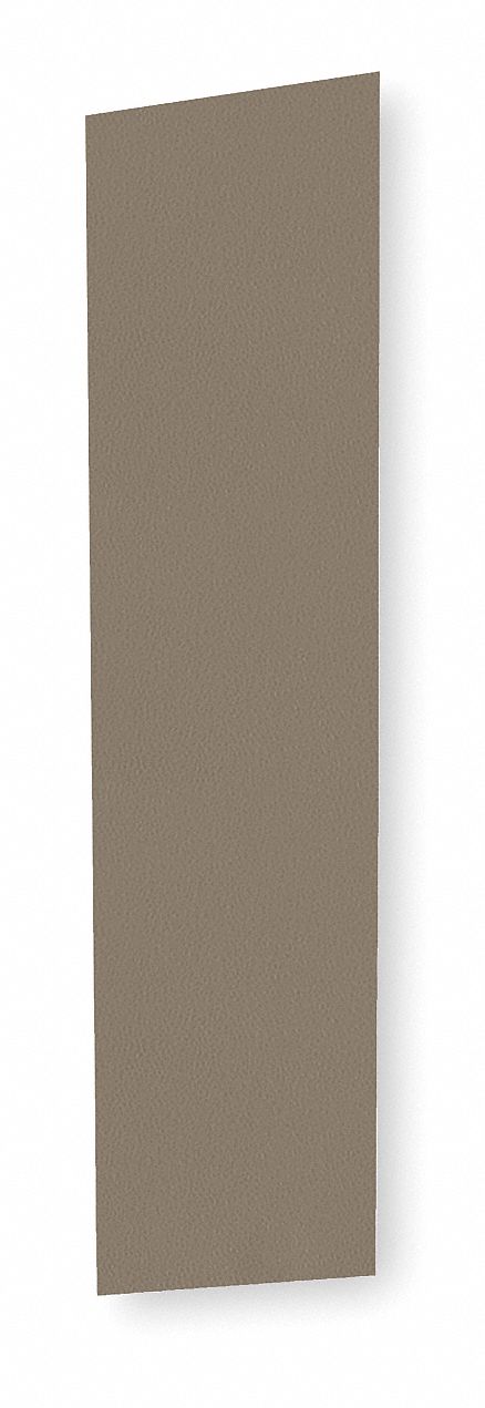 BRADLEY, 1 in x 18 in x 72 in, High Density Polyethylene, End Panel For ...