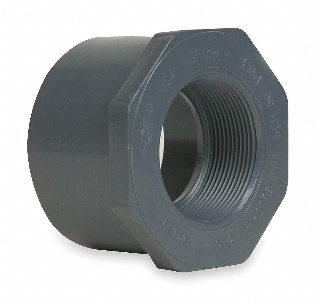 GRAINGER APPROVED Reducing Bushing 2 In X 1 2 In Fitting Pipe Size