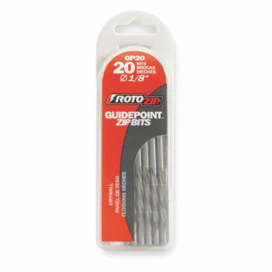 Piloted Drywall Bit, For Use With Cut Out Tools, PK 20 - Grainger