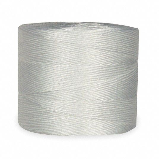 3/64 in dia. Polypropylene Twine Tying and Bundling Rope, White, 8500 ...