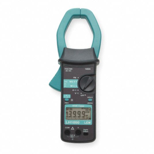 Clamp On Power Meter,DC 600KW, AC 425 KW - Grainger