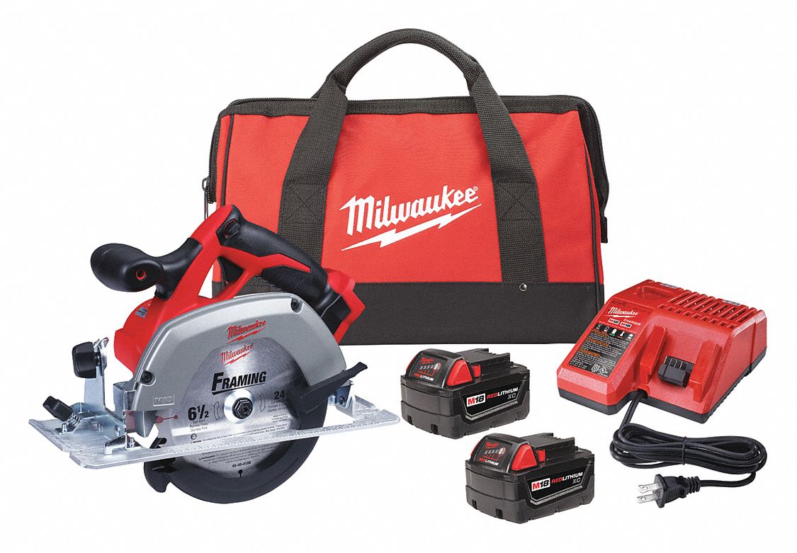 MILWAUKEE, 6 1/2 in Blade Dia., Left, Circular Saw Kit - 2PYY7|2630-22 ...