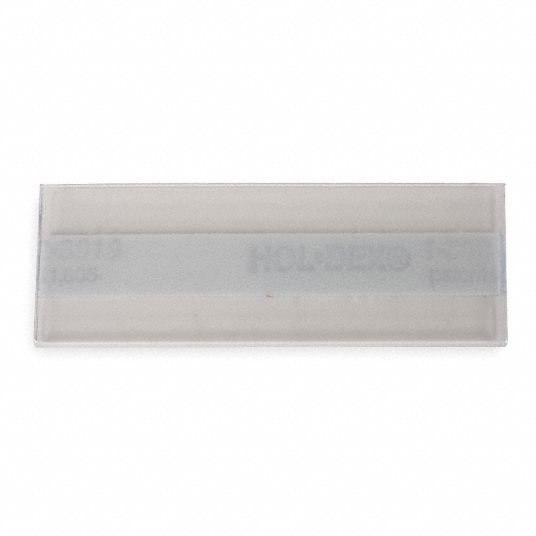 STANLEY VIDMAR Label Holder: 3 in x 1 in, Clear, Slide-In, 1 Label ...
