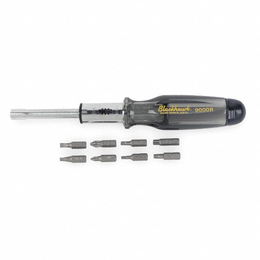 Multi-Bit Screwdriver, Magnetic, Number of Pieces 9 - Grainger