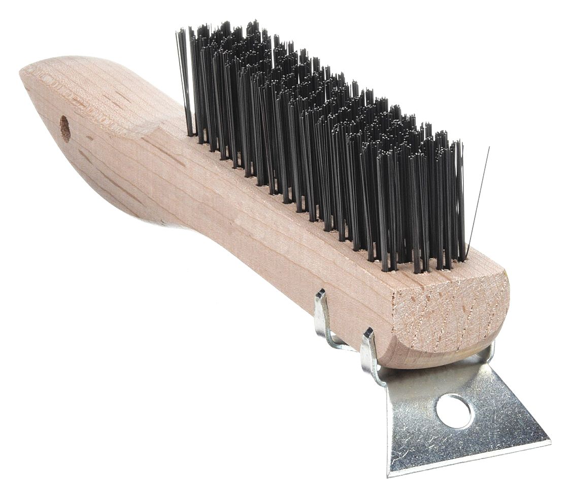 BLACKHAWK BY PROTO, Wood, 7 1/2 in Handle Lg, Scratch Brush with ...