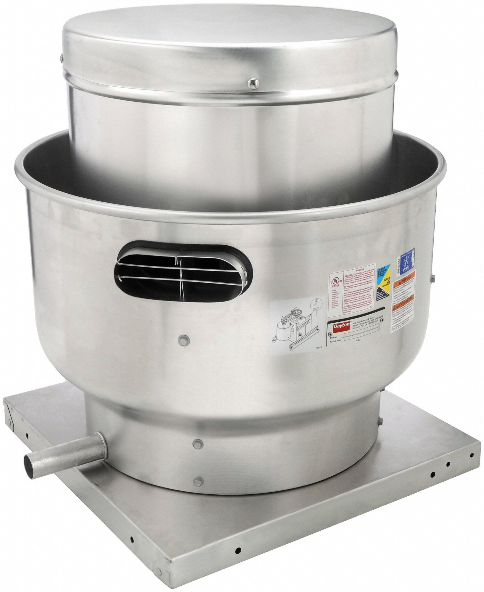 Belt Drive, Less Drive Pack, Centrifugal Upblast Exhaust Fan - 800ZN3 ...