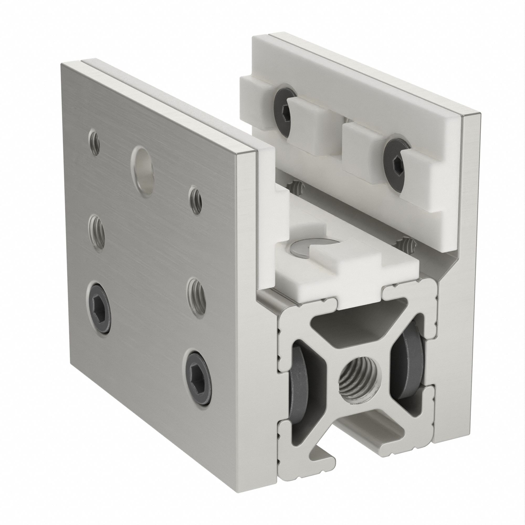 80/20 LINEAR BEARING, 10 SERIES, 1⅞ IN X 1⅝ IN X 2 1/16 IN, SILVER ...