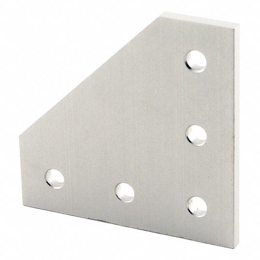80/20 Joining Plate: 90° Angled Flat Plate, 3/16 in x 3 in x 3 in, For ...