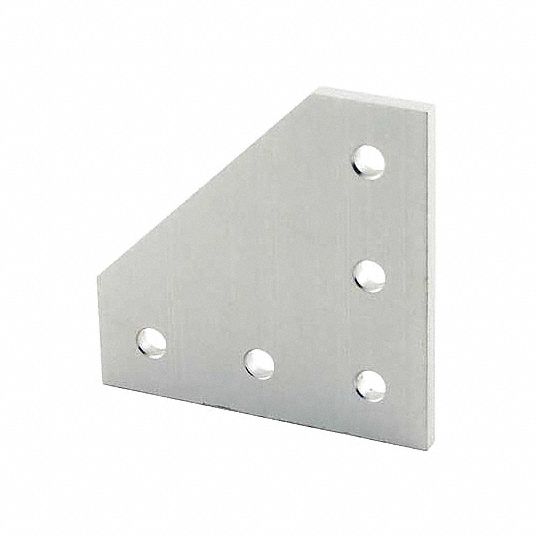 80/20 5 Hole 90 Degree Joining Plate - 5JRR2|40-4351 - Grainger