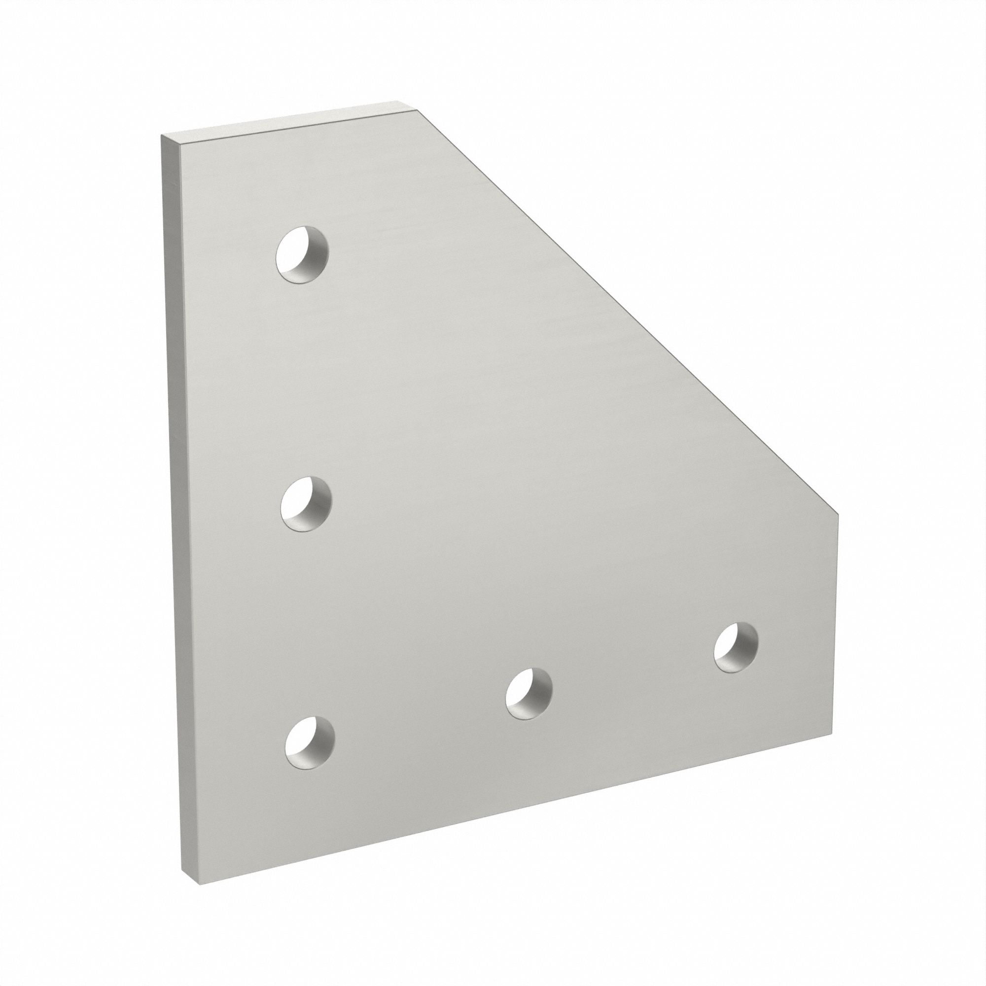 90° Angled Flat Plate, 1/4 in x 4 1/2 in x 4 1/2 in, Joining Plate ...