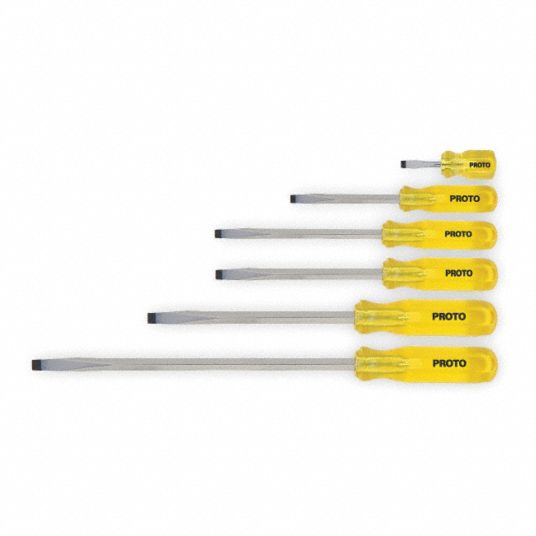 PROTO Screwdriver Set, Assorted, Number of Pieces 6 - 2RDY4|J9600BC ...