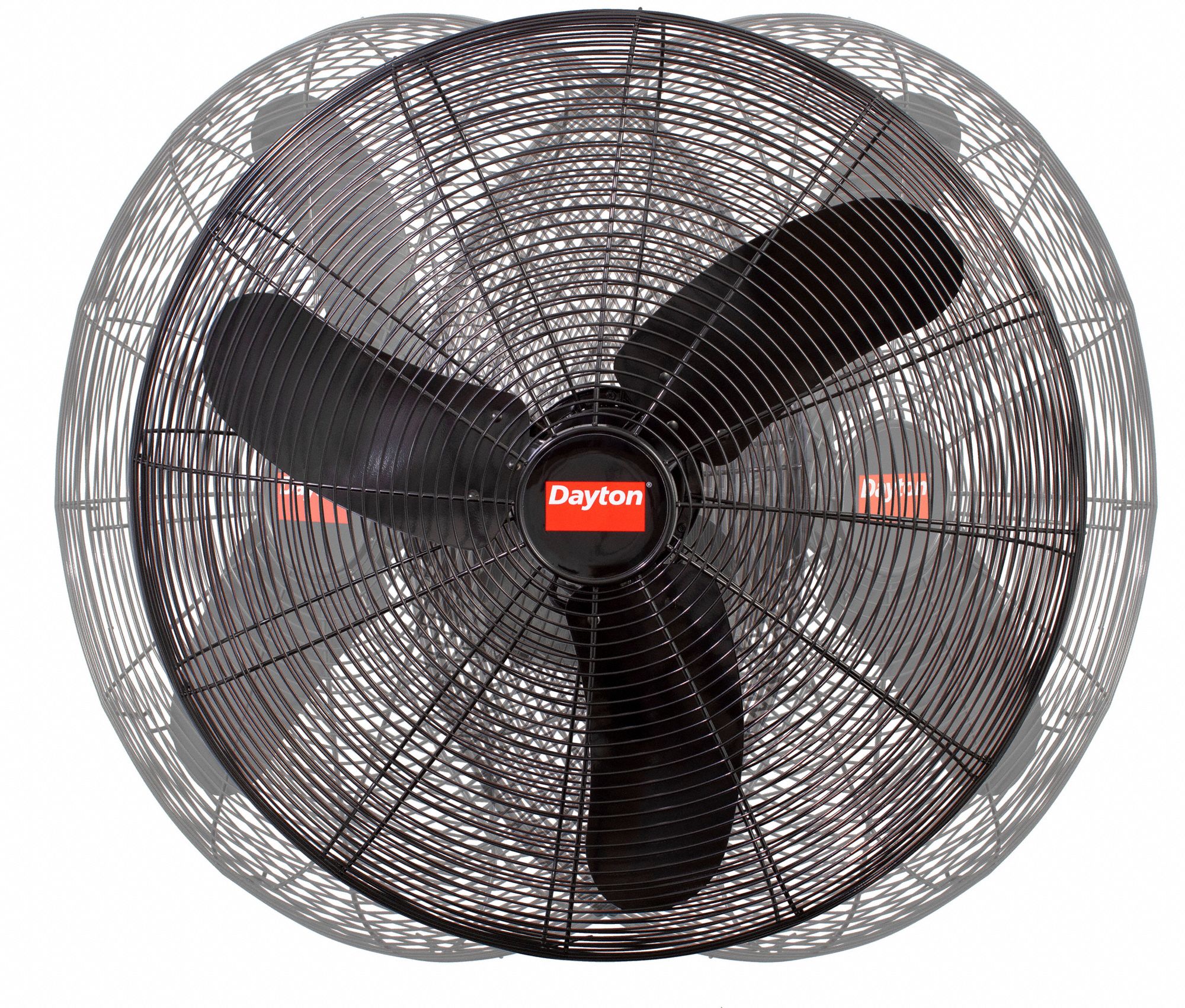 DAYTON 30 in Light-Duty Quiet-Design Industrial Fan, Stationary, Wall ...