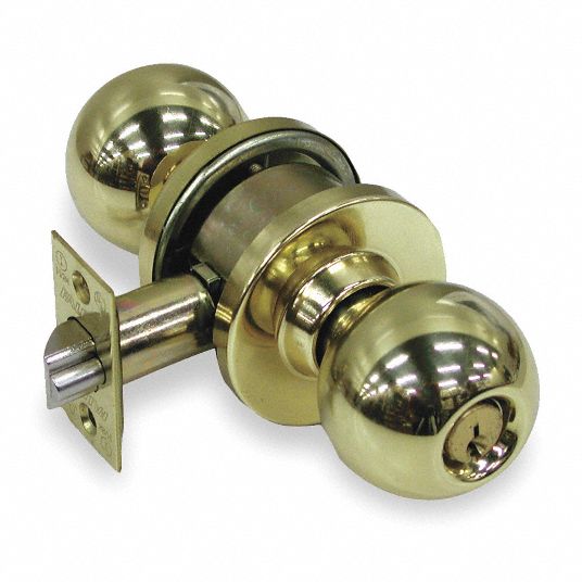 Light Duty Lockset,Ball Shape Knob - Grainger