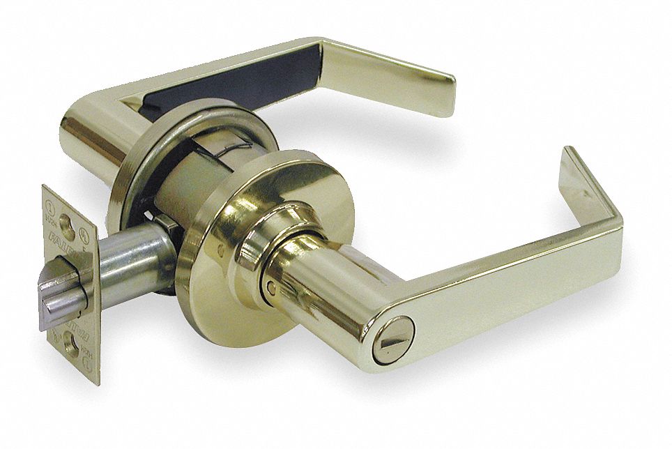 Light Duty Lockset,Lever Style,Brass - Grainger