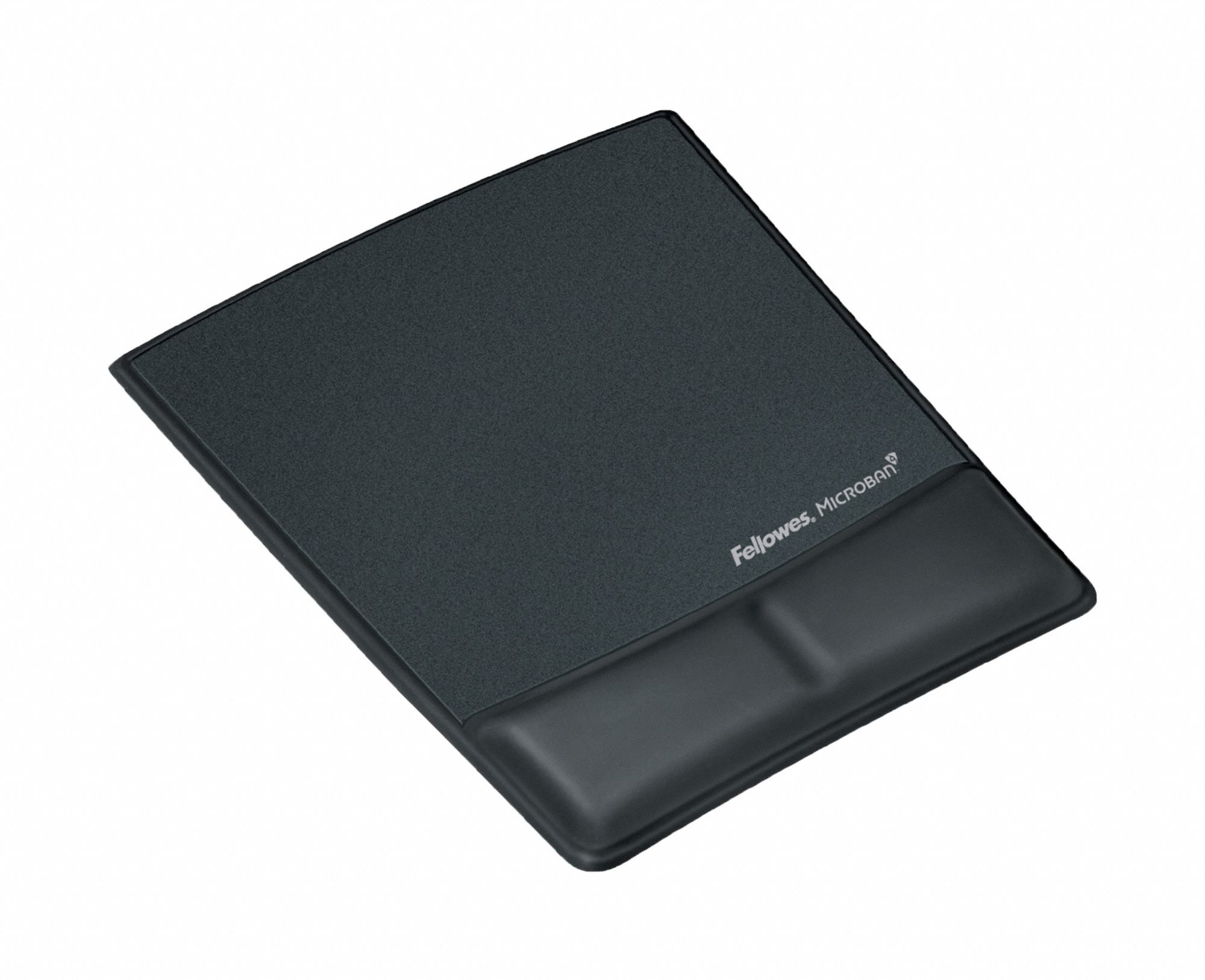 FELLOWES, Black, Faux Leather, Mouse Pad - 2REY9|9180901 - Grainger