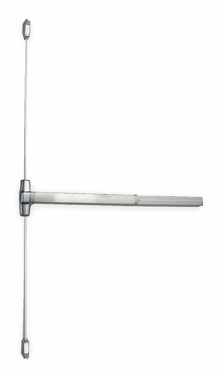 VON DUPRIN, 4 ft Max Door Wd, Chrome, Surface Vertical Rod - 2RJ57 ...