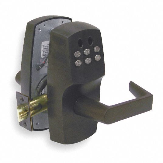 Programmable Lock, Oil Rubbed Bronze - Grainger