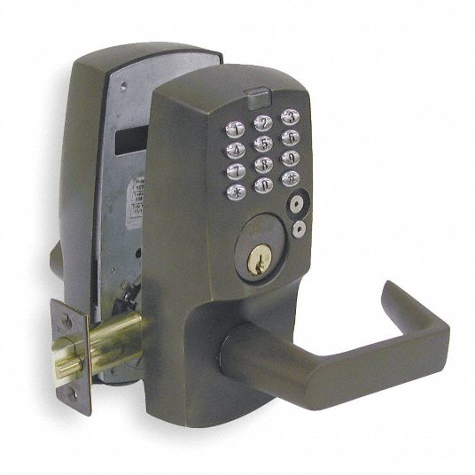 Programmable Lock, Oil Rubbed Bronze - Grainger