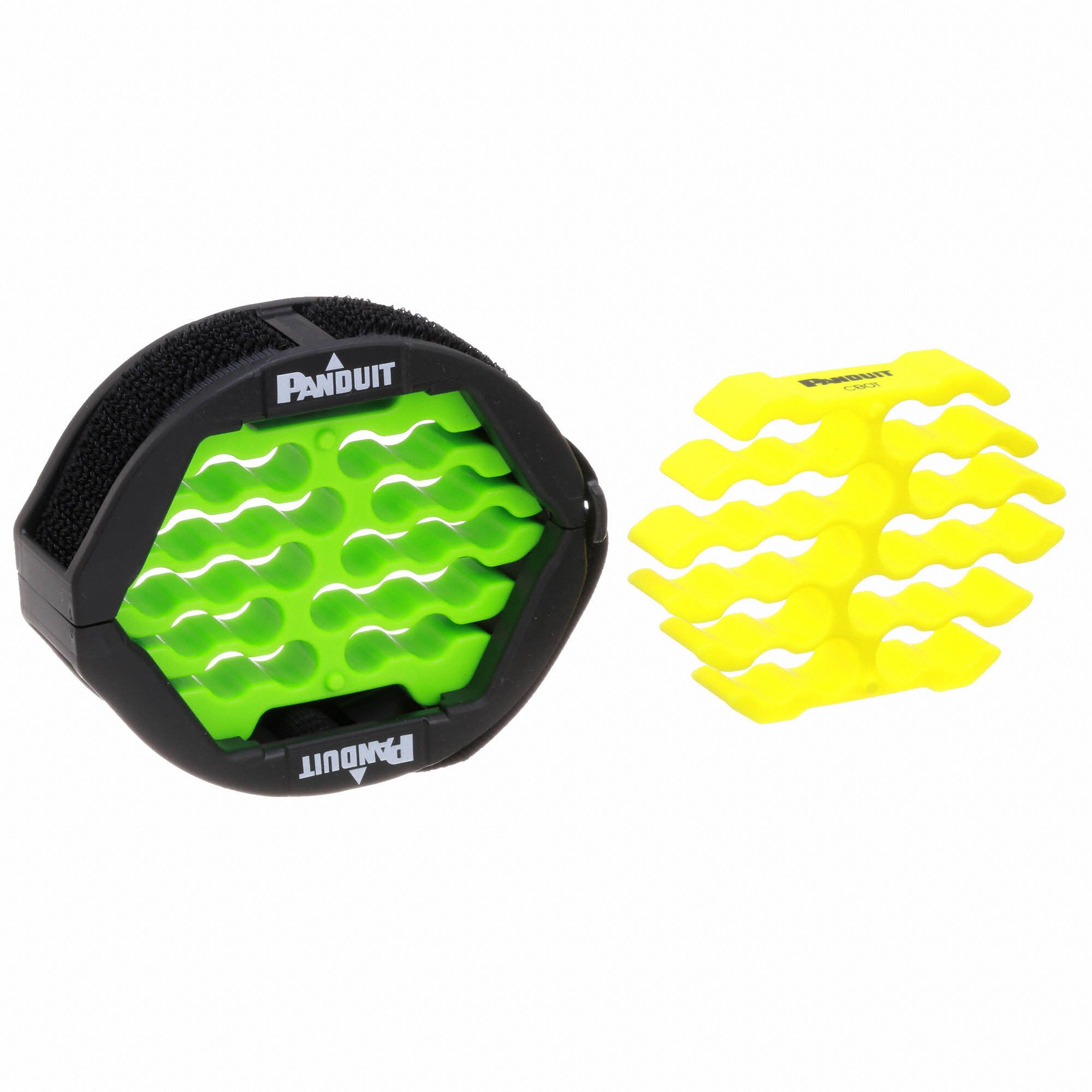 PANDUIT Cable Bundle Organizing Tool: Nylon 6/6, Black/Green/Yellow ...
