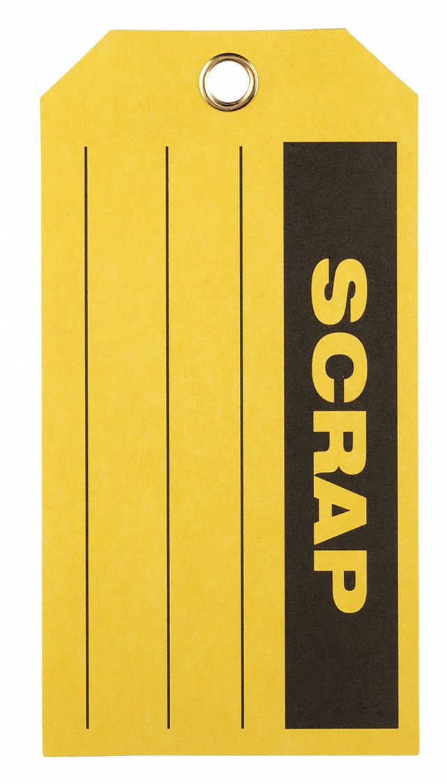 5 3/4 in Wd, 3 in Ht, Scrap tag - 2RMV4|2RMV4 - Grainger