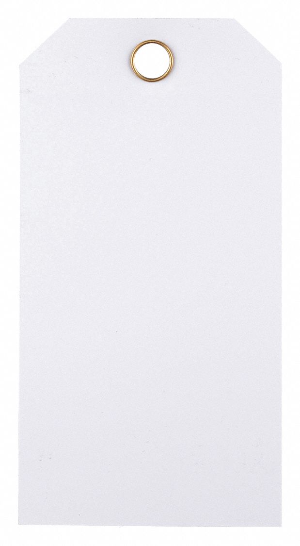 Accident Prevention Tag, Polyester, Height: 5 3/4 in, Width: 3 in ...