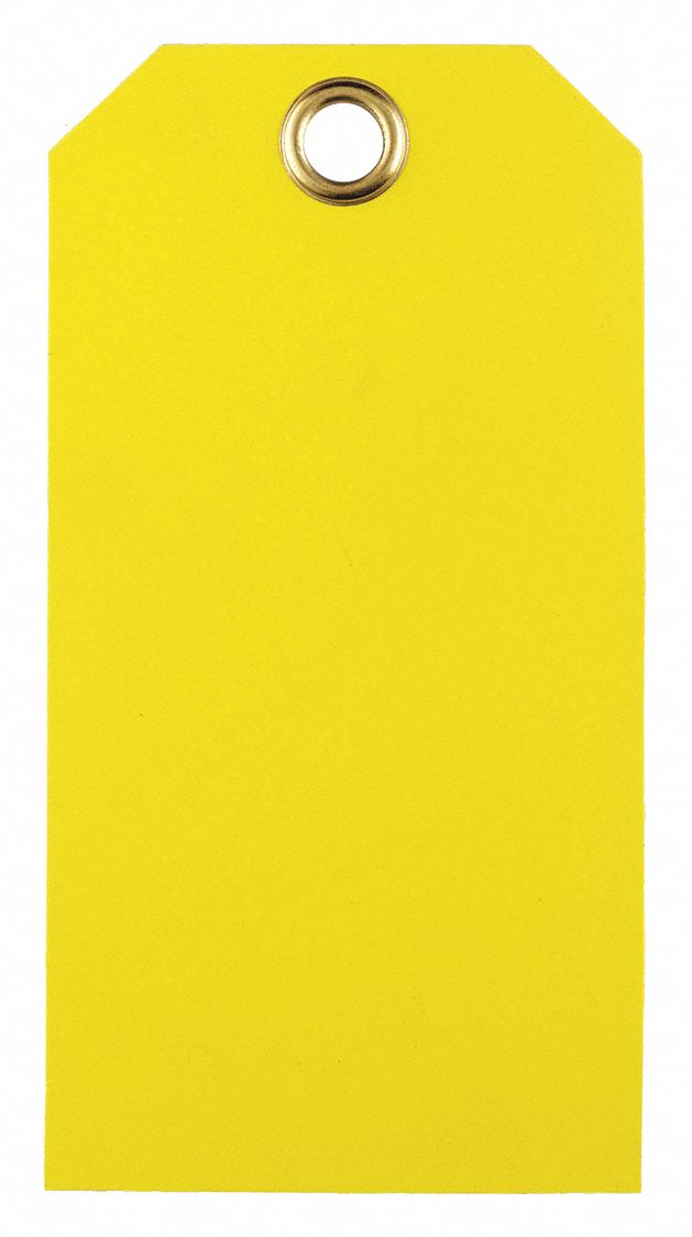 Accident Prevention Tag, Polyester, Height: 5 3/4 in, Width: 3 in ...